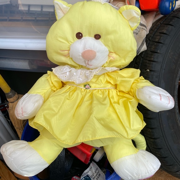 Toys | Vintage Puffalump Fisher Price Yellow Kitten Kitty Cat 17 1986 ...